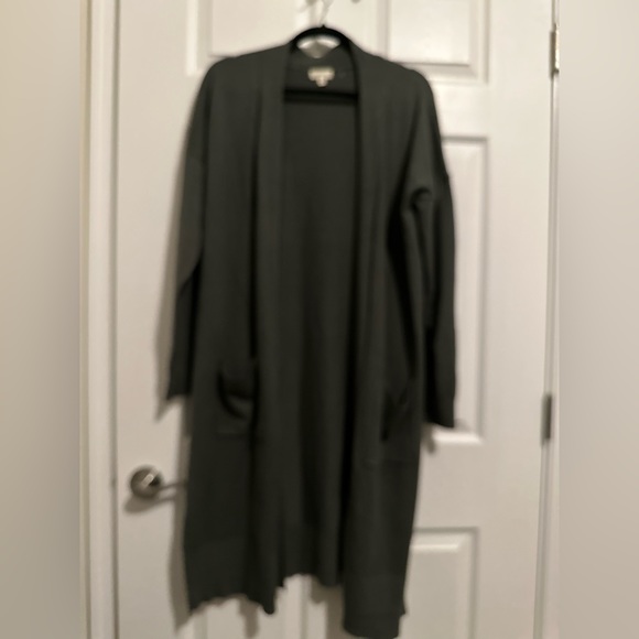 debut | Sweaters | Green Duster Length Cardigan | Poshmark